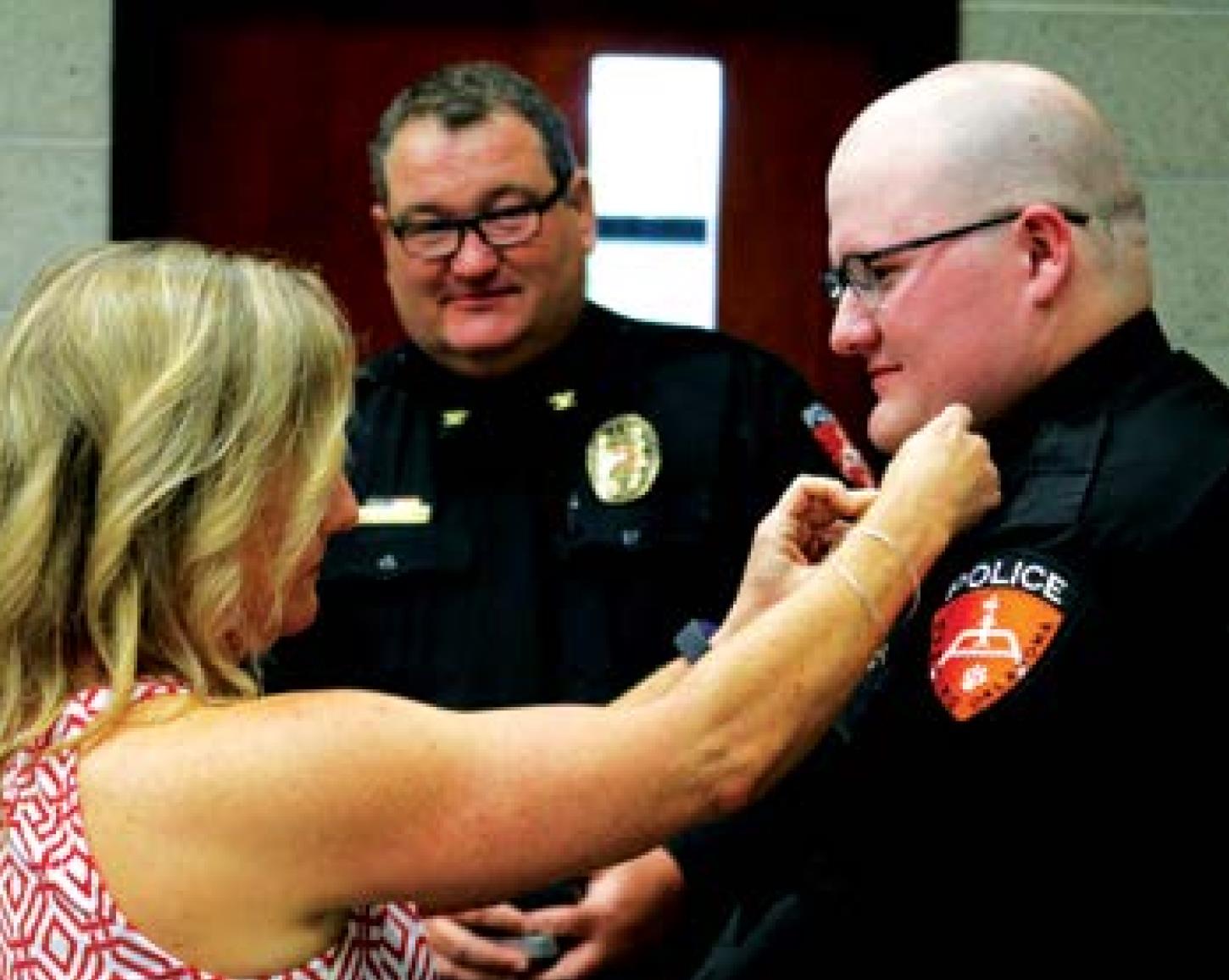 CPD swears in new officers | Cushing Citizen